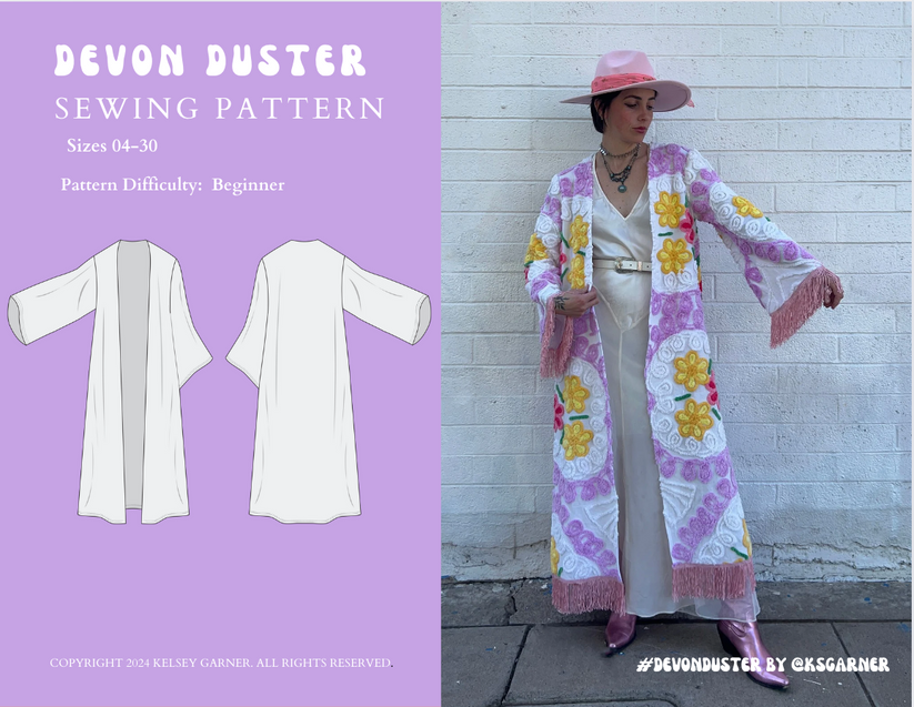 Devon Duster Sewing Pattern – K.S. Garner